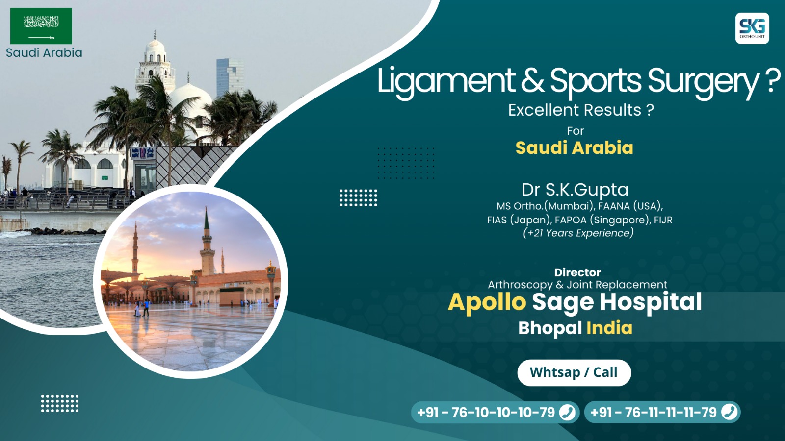 ACL Surgery For Saudi Arabia: World-Class Care By Dr. Gupta